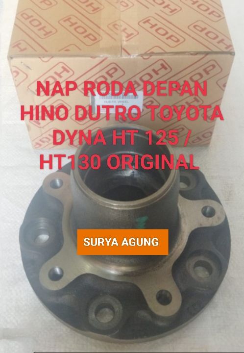 NAP RODA DEPAN WHELL HUB FRONT HINO DUTRO DYNA HT 125 / HT130 ORI ...