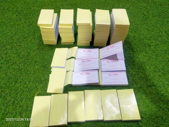 karcis parkir/kartu parkir/struk parkir isi 100 lbr | Lazada Indonesia