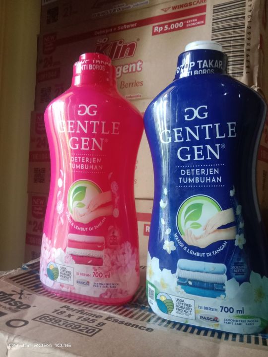 GENTLE GEN Detergen Tumbuhan wangi & lembut di tangan kemasan botol ...