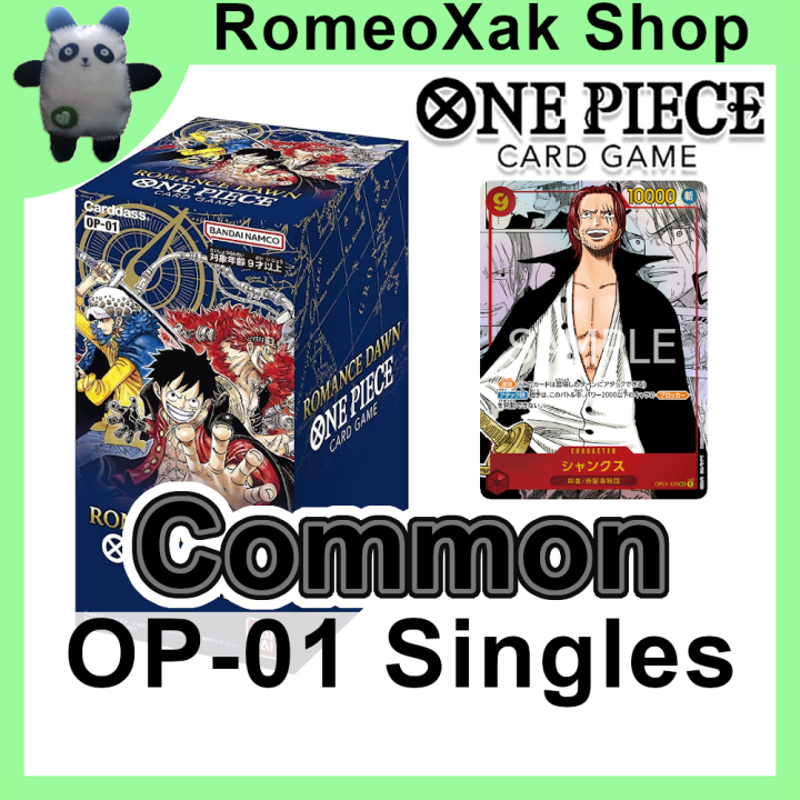 OP01 One Piece Card Game SINGLES Common, OP01 Romance Dawn | Lazada PH