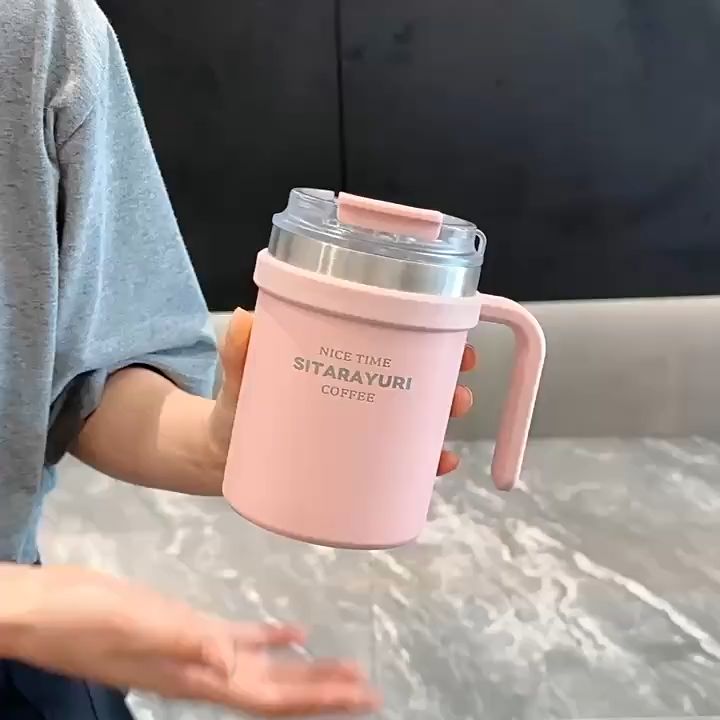 SITARAYURI แก้วสแตนเลส 500ml พร้อมหลอดดูด ฝายกดื่ม เก็บความร้อน/เย็น ได้นานกว่า 6 ชั่วโมง ...