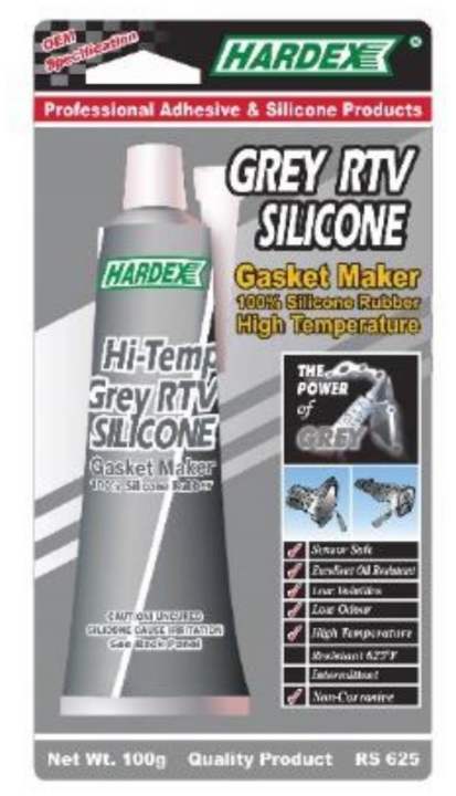 GREY RTV SILICONE GASKET MAKER 100% SILICONE RUBBER HIGH TEMPERATURE (1 ...