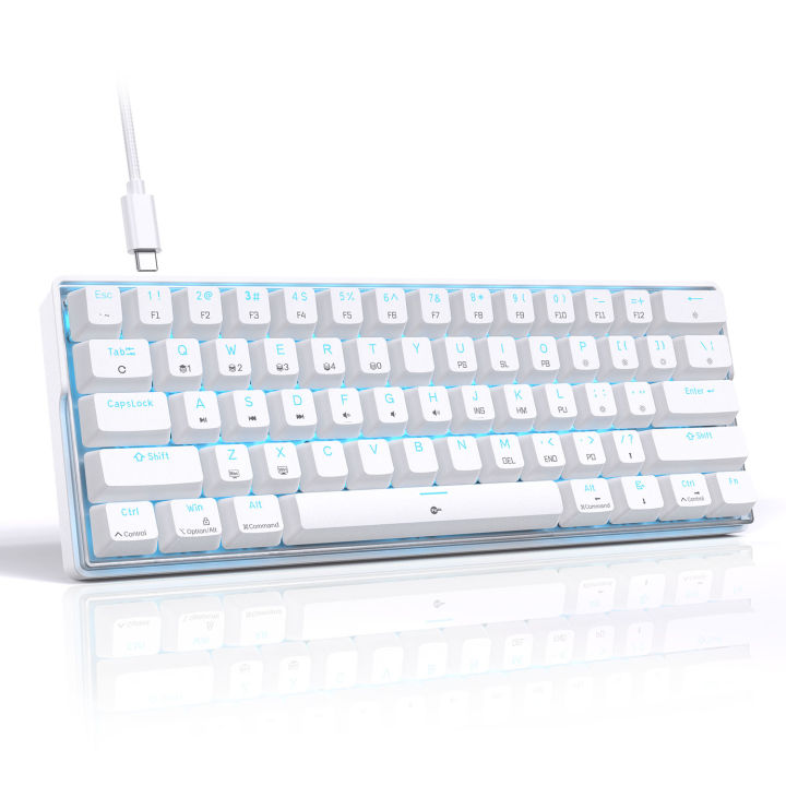 KEMOVE K61SE Gaming Keyboard, 60 Percent Mechanical Keyboard, Wired LED ...