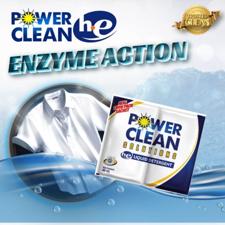 Powerclean HE Liquid Detergent 6 pieces Sachet | Lazada PH