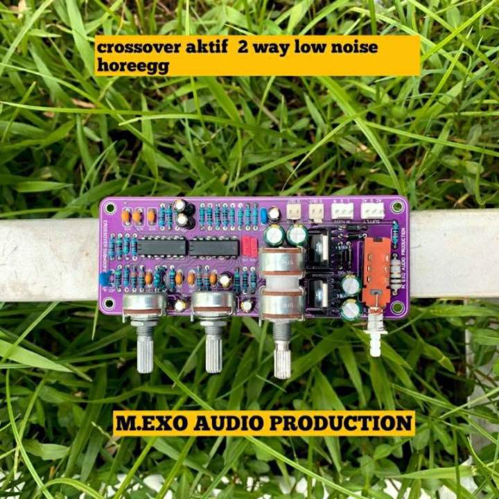 Kit Crossover Aktif Lpf 24db Asli 2 Way Subwoofer Dan Mid High | Lazada ...