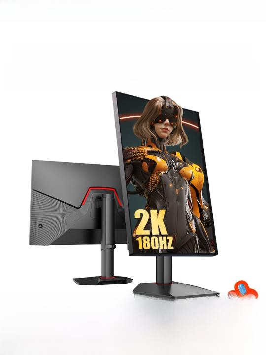 HKC Gaming Monitor 27 Inch 2K 180HZ Curved White Computer Screen IG27Q G27H2 4K Display with ...