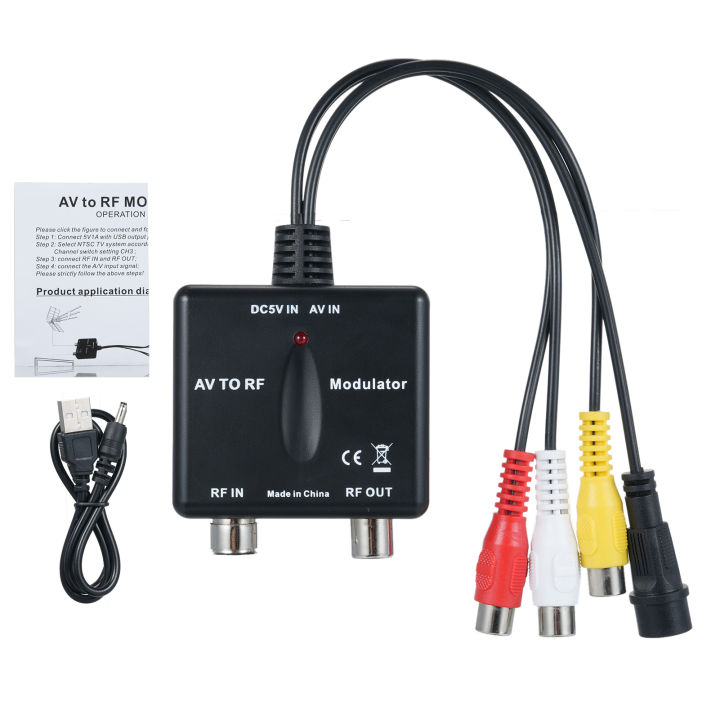 RF Modulator AV To RF Modulator Output NTSC CH3 Channels PLL Controlled ...