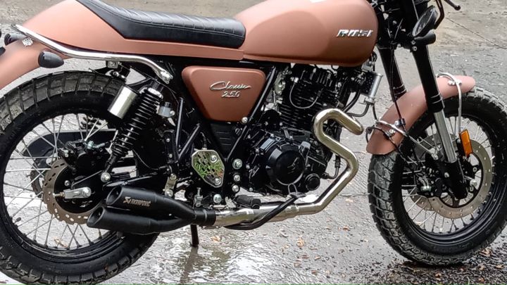 Twisted Elbow with resonator (NOT INCLUDED Canister ) for Rusi Classic ...