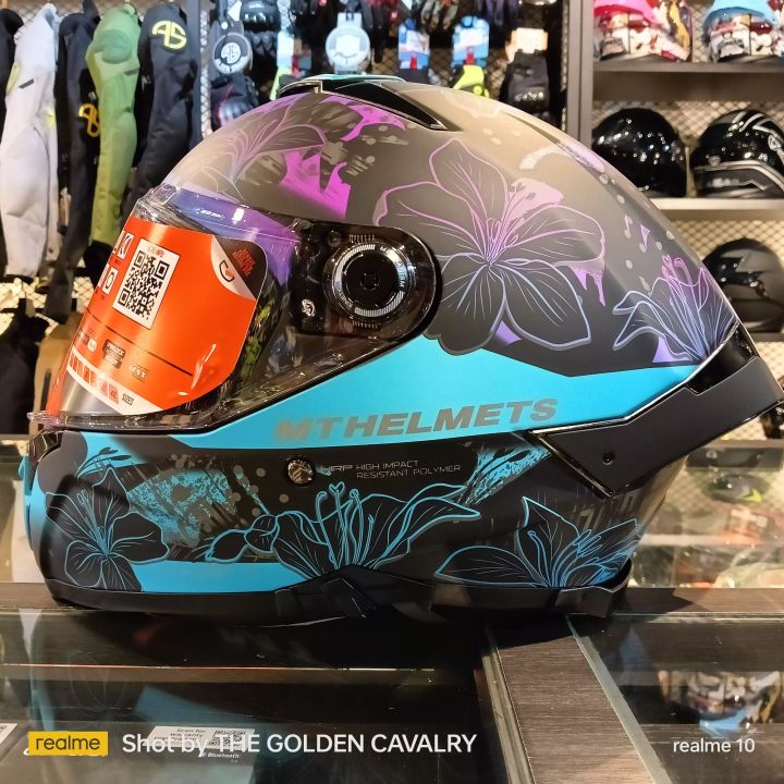 MT THUNDER 4 SV JUNGLE A1 MATT BLACK FULL FACE HELMET (ECE22.06) | Lazada