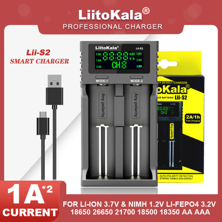 Liitokala Lii-PD4 Lii-S2 Lii-S4 Lii-500S 18650 Lithium Battery Charger ...