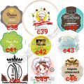 Cetak stiker label toples kue kering nastar bulat logo olshop | stiker ...