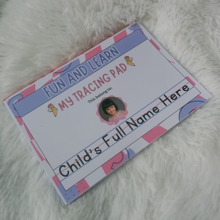 (80 leaves) Tracing Pad for kids / Personalized Tracing Pad.( Names ...