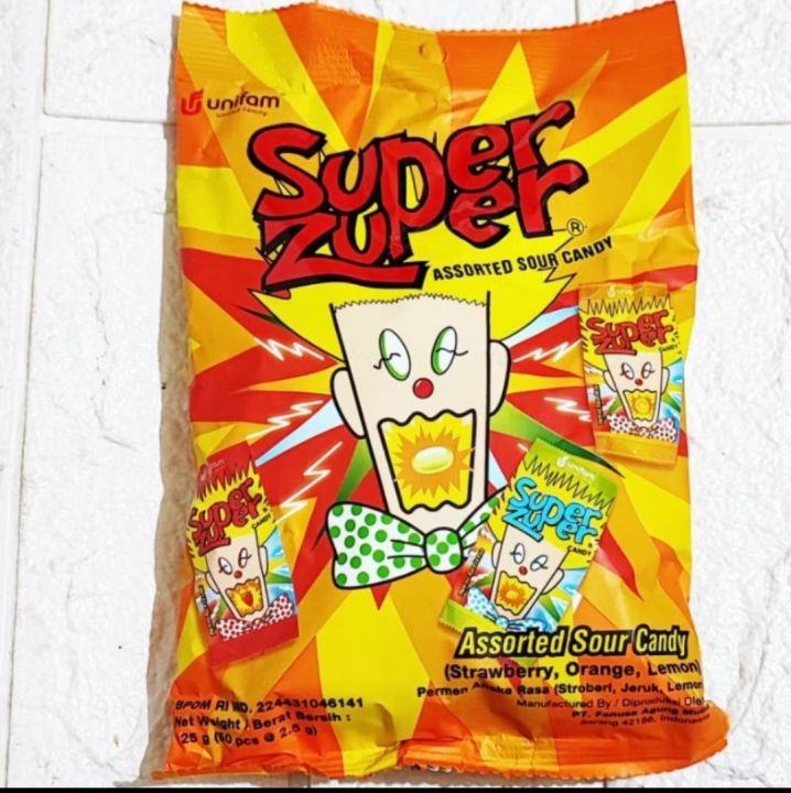 Permen Jadul Super Zuper kemasan 1pack isi 50pcs | Lazada Indonesia
