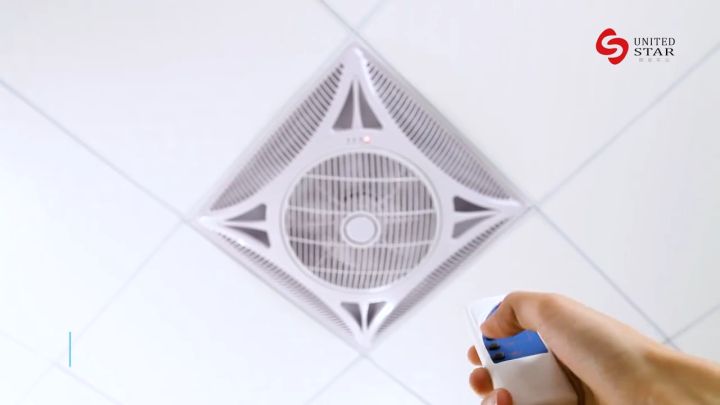 360° Embedded Ceiling Circulating Fan 60*60cm with Remote Control ...