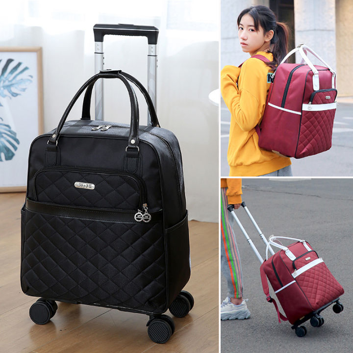 Universal Wheel Backpack Short-Distance Travel Bag Trolley Bag Men's ...