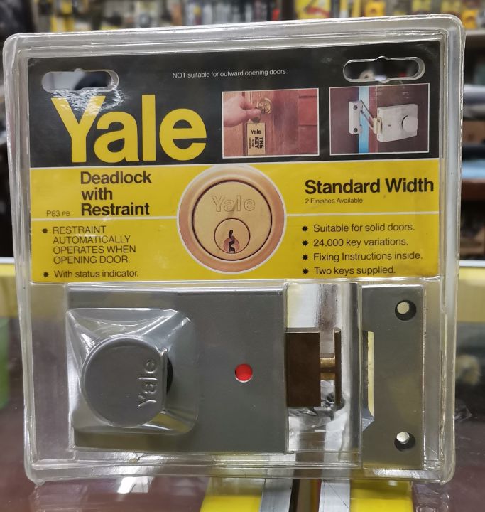 YALE AUTOMATIC RESTRAINING DEADLOCK FOR ENTRANCE DOOR NO LATCHING ...