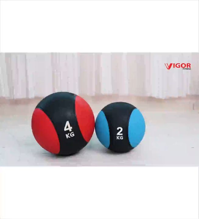 3H Exercise Medicine Ball 1kg-6kg Synthetic Rubber Gravity Bounce ...