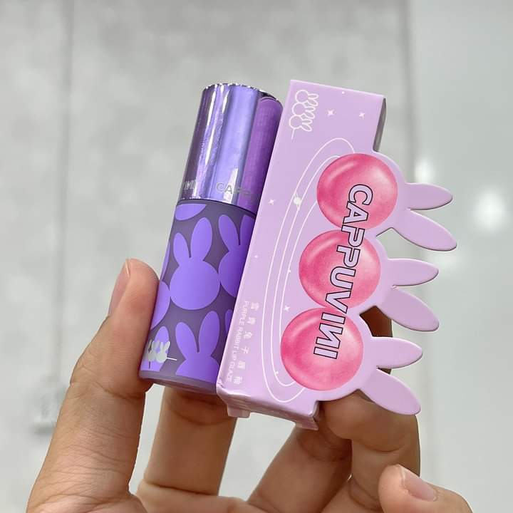 Son CAPPUVINI thỏ tím độc quyền mềm mịn căng bóng hiệu ứng trang điểm ...