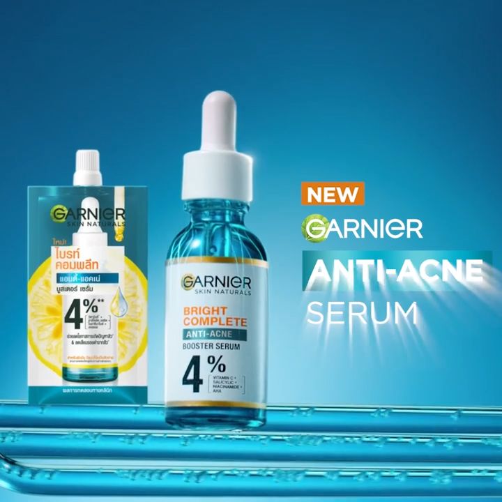 Garnier Bright Complete Anti-Acne Serum Twin Pack - For Oily Acne-Prone ...