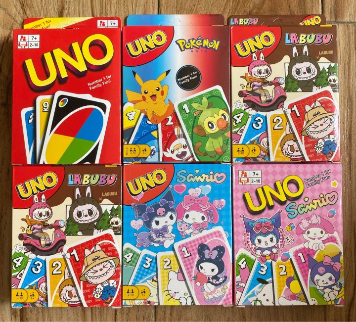 Family Uno Cards Sanrio/ Pokemon/ Labubu/ classic | Lazada Singapore