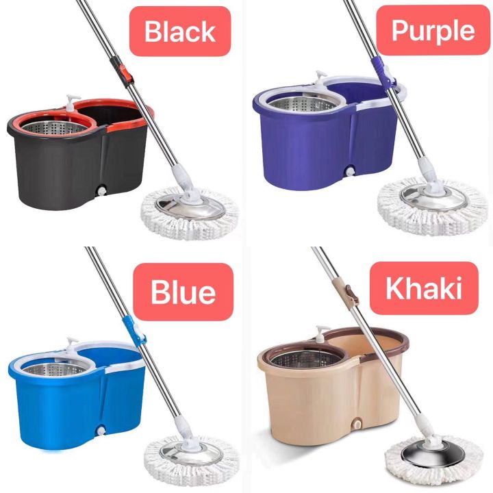 XIDI Normal set spin mop ชุดไม้ถูพื้น พร้อมถัง เป็นถังปั่นที่มาพร้อม ...