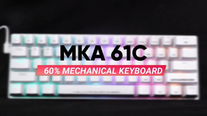 Armaggeddon MKA-1C Neo Psychswift 60% Mechanical Keyboard - Black/White ...