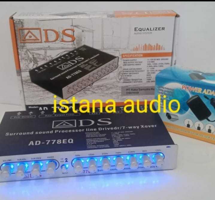 Parametrik Pre Amp ADS AD-778 EQ Equalizer+ adaptor 12volt -2A | Lazada ...
