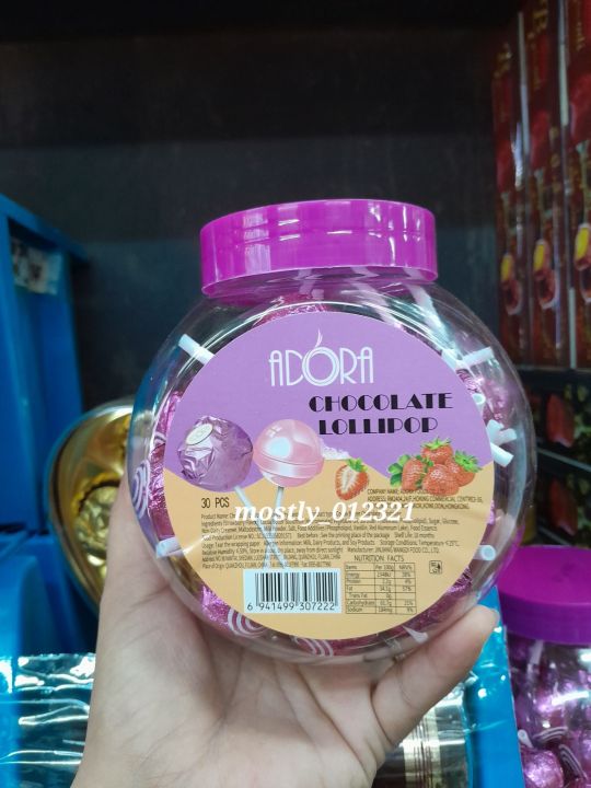 ADORA CHOCOLATE LOLLIPOP 30'S | Lazada PH