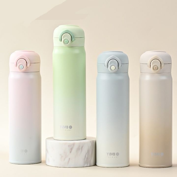 Besee | Cốc Inox Cách Nhiệt Hình Dạng Đẹp Bền Đựng Nắp Lật Sinh Viên ...