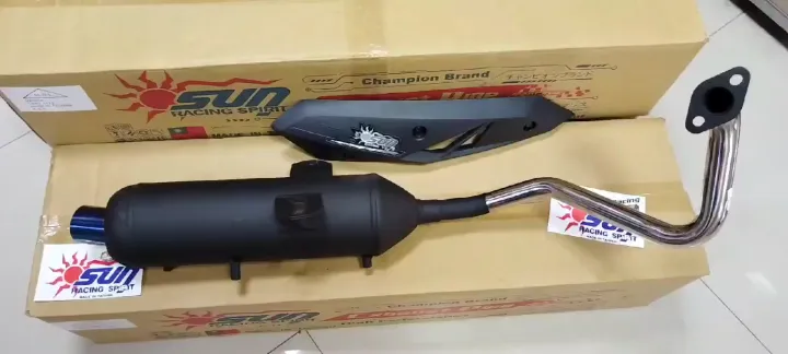 SUN RACING PIPE ADJUSTABLE STAINLESS WITH BLUE TIP FOR MIO I 125 ...