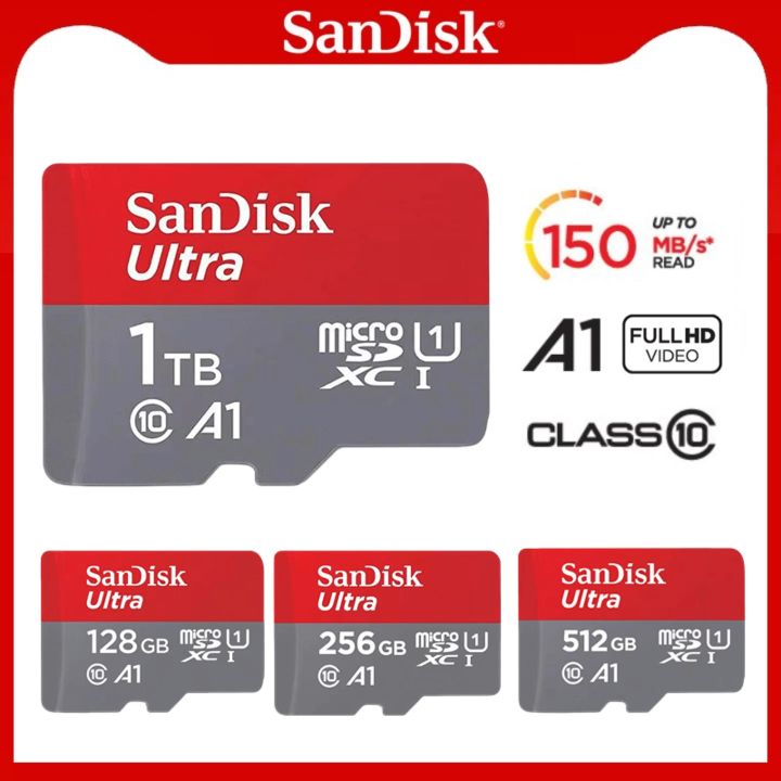 SanDisk Ultra 256GB A1 Series micro SD (SDSQUAC-256G-GN6MN), Up to 150MB/s, Class 10 U1 A1 ...