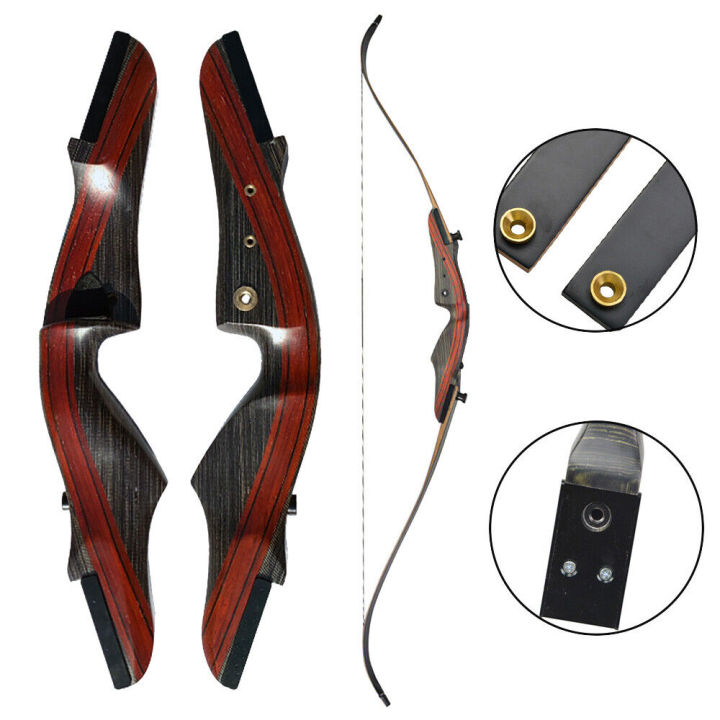 62inch Takedown Recurve Bow 20-50lbs 17inch Wooden Riser | Lazada PH
