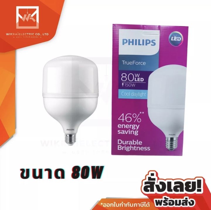 Philips TrueForce 80W หลอดไฟ LED Core HB 80W ขั้ว E40 865 แอลอีดี ...