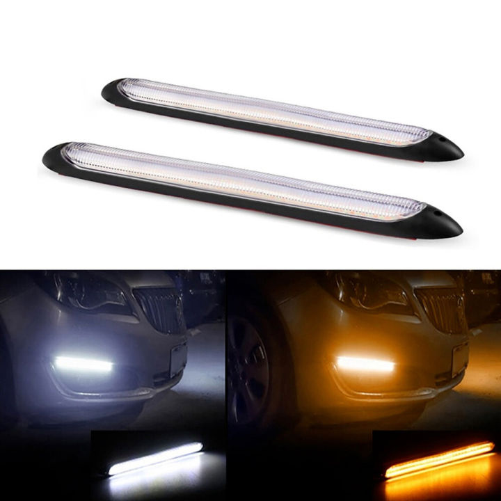 Luyoo 1pair 12V Super Bright DRL LED Daytime Running Light for Car ...