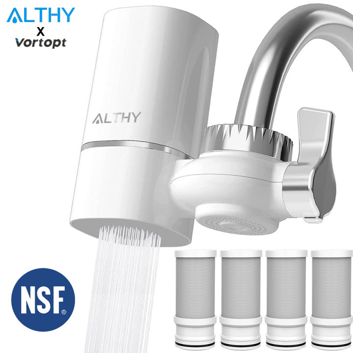 ALTHY Faucet Tap Mount Water Filter Purifier System, NSF Certified ...