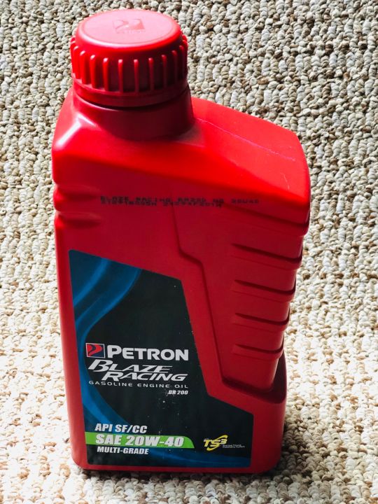 PETRON 1.LITER BLAZE RACING SAE 20W 40 GASOLINE ENGInE OIL | Lazada PH