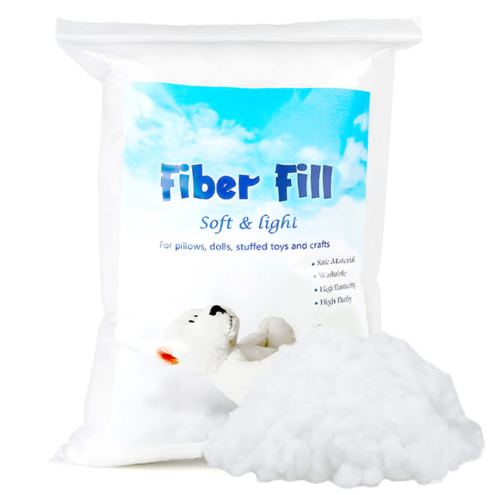 KRABALL 50/100/150/250g โพลีเอสเตอร์เติม Fiberfill ความยืดหยุ่นสูงบรรจุ ...