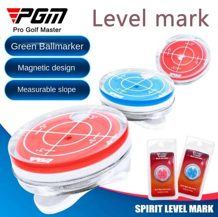 PGM Golf Level Function Marks Magnetic Cap Clip Golf Ball Marker Red ...