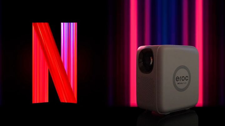 Eroc MATE Projector Netflix-Licensed 4K Decoding Resolution 650 ANSI ...