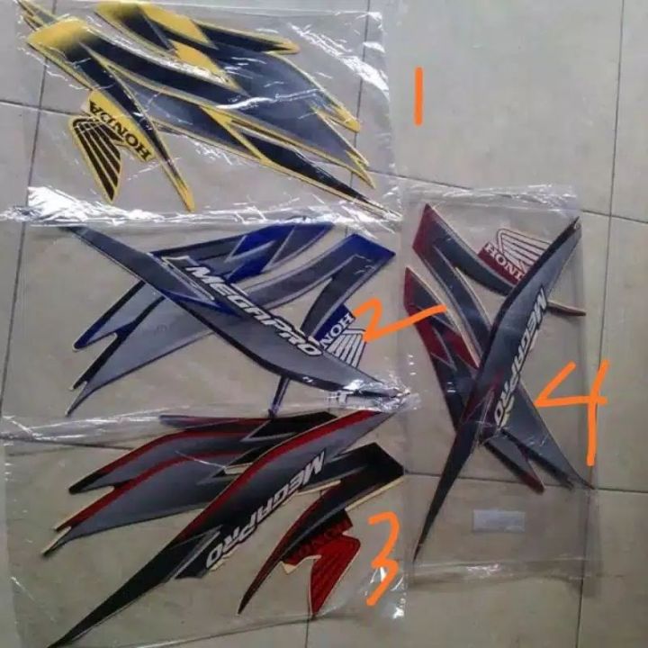 STIKER STRIPING LES BODY HONDA MEGA PRO MP PRIMUS 2008 2009 | Lazada ...