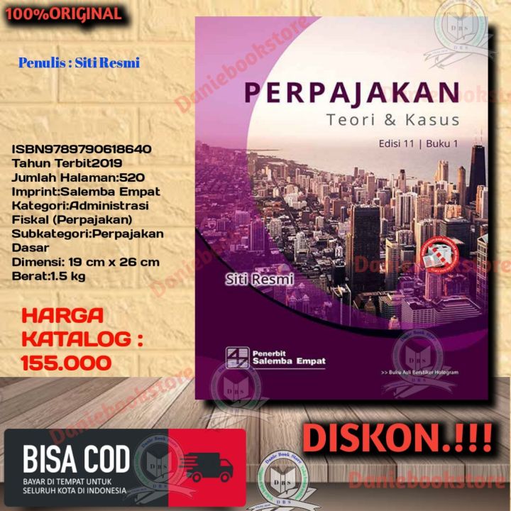 PERPAJAKAN Teori & Kasus Edisi 11 | Buku 1 Siti Resmi .| Salemba ORIGINAL | Lazada Indonesia