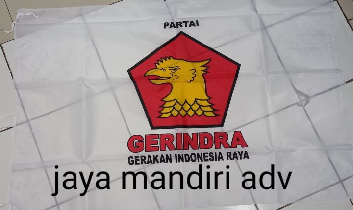 bendera partai gerindra 60 x 90 (100) pc | Lazada Indonesia