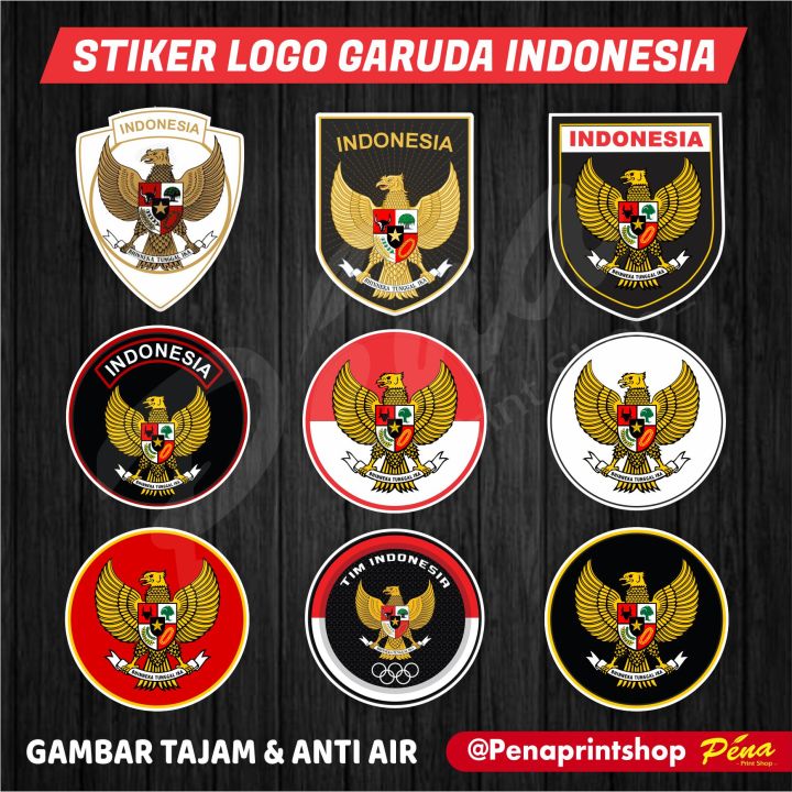 Stiker Logo Garuda Indonesia Pancasila / Stiker Timnas Garuda Merah ...