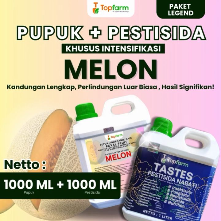 Pupuk Topfarm / Pupuk Melon Terbaik / Pupuk Pembesar Buah Melon / Pupuk ...