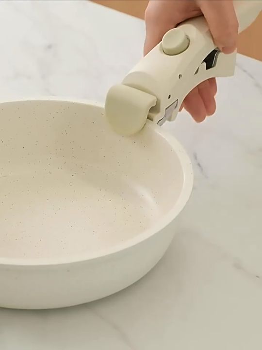 3 PCS Detachable-Handle Non-Stick Induction Cookware Set Removable Pots ...