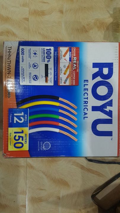 ROYU THHN stranded wire size#12 150meter per box | Lazada PH