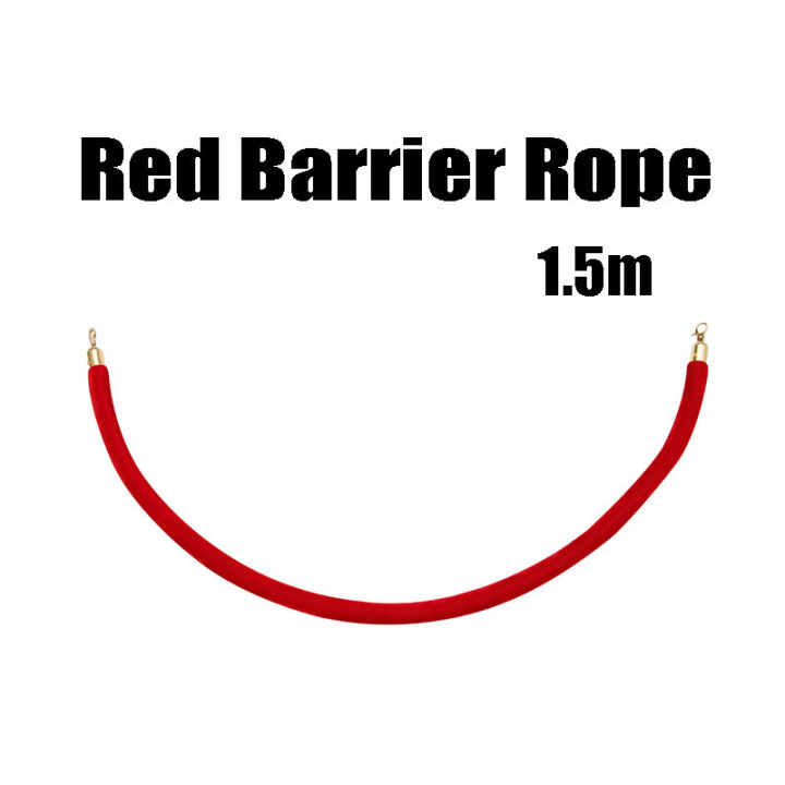 1.5M Red Queue Barrier Stand Posts Rope Red Barrier Rope Crowd Control ...