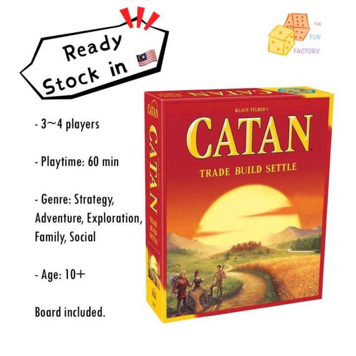 [READY STOCK] THE SETTLERS OF CATAN red base board game English basic ...