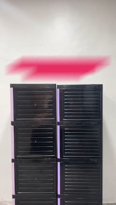 Mall Perabot | Lemari Fawsline Pakaian 4 Susun Plastik Persegi | Rak ...