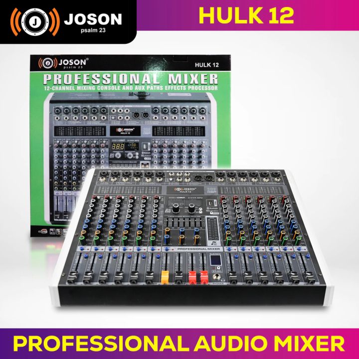 Joson Hulk 12 Channel Professional Mixer | Lazada PH